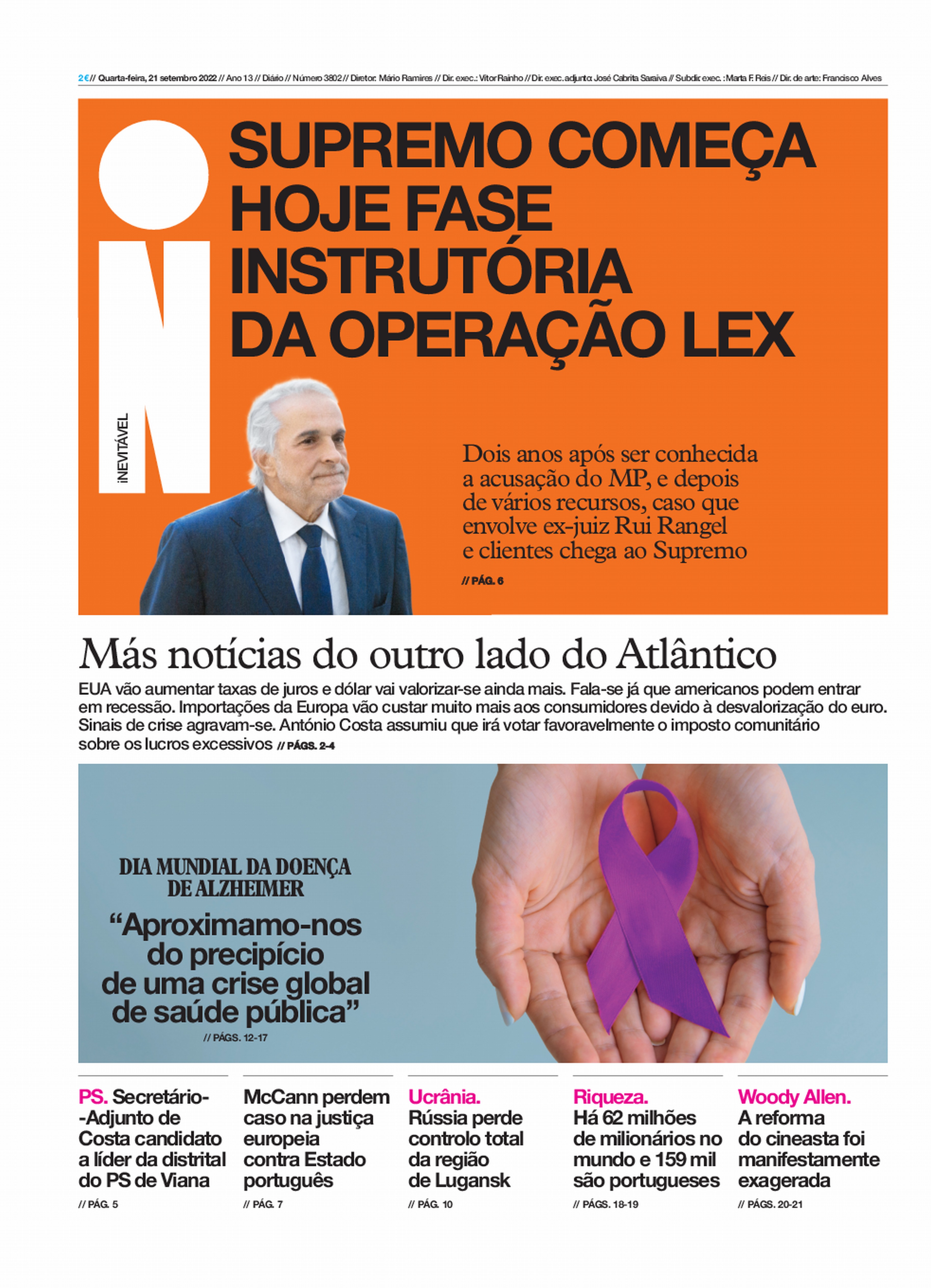Capa Jornal I - 21/09/2022