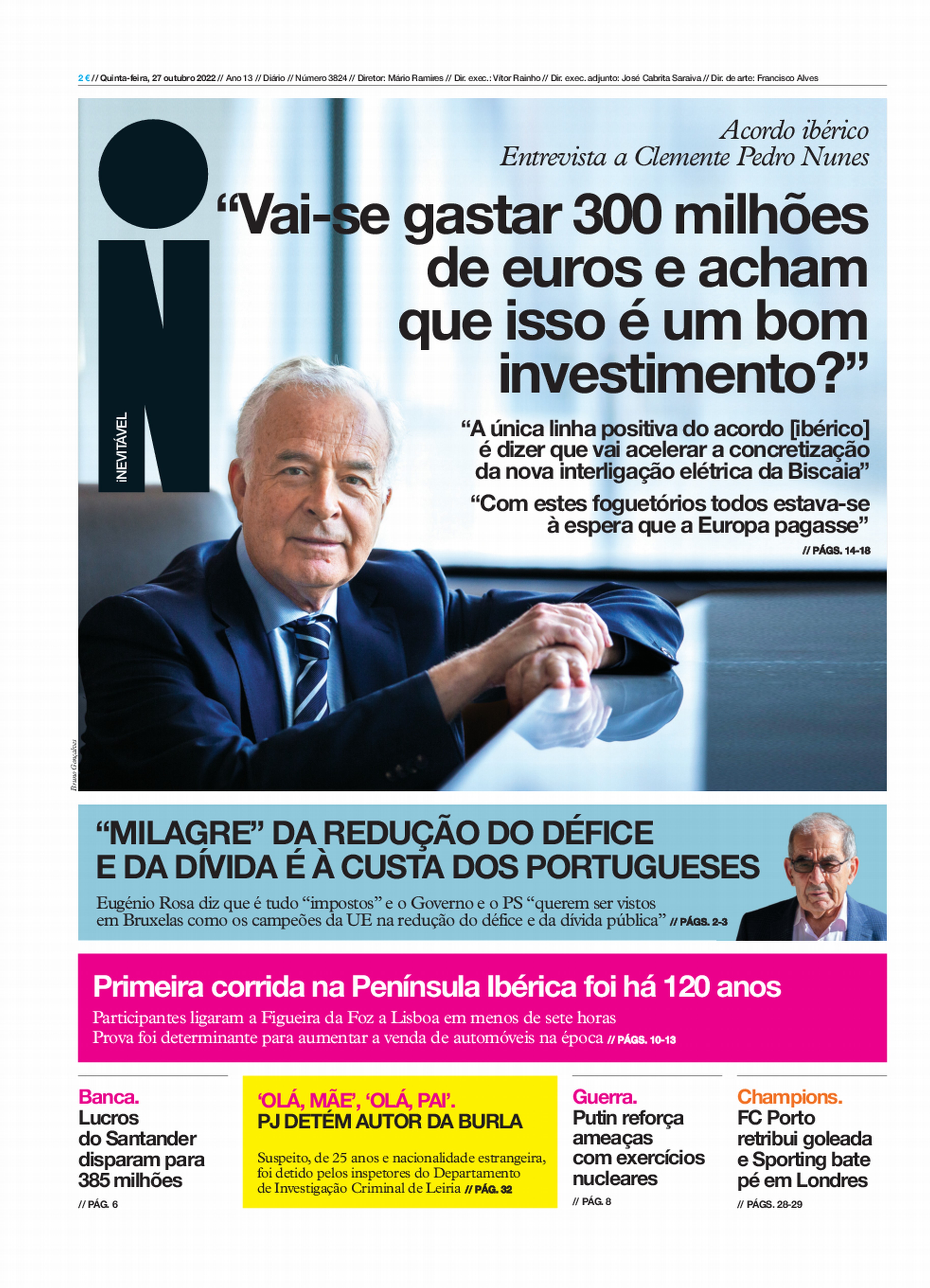 Capa Jornal I - 27/10/2022